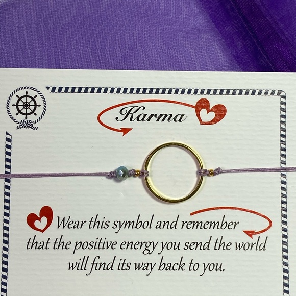 M.K.A | Jewelry | Good Luck Karma Charms Bracelet | Poshmark